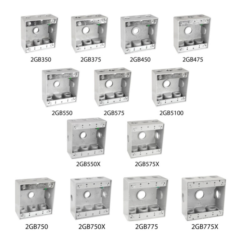2 Gang Rectangular Outlet Boxes - Superflex LTD.